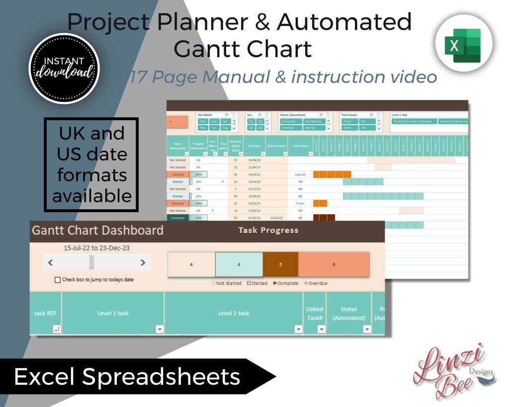 Project Planning Dashboard Excel – Briscoe Consultants Limited