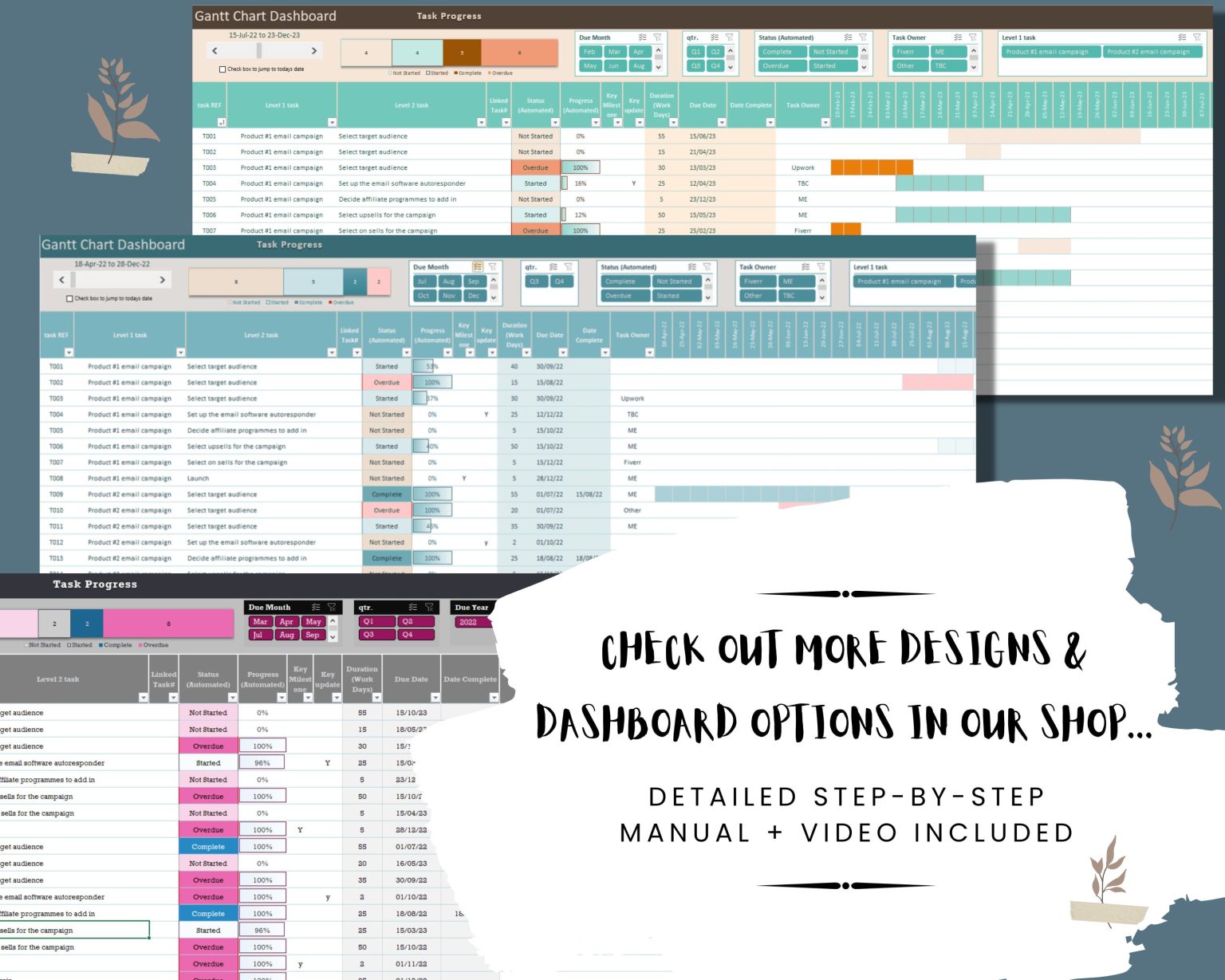 Project Planning Dashboard Excel – Briscoe Consultants Limited