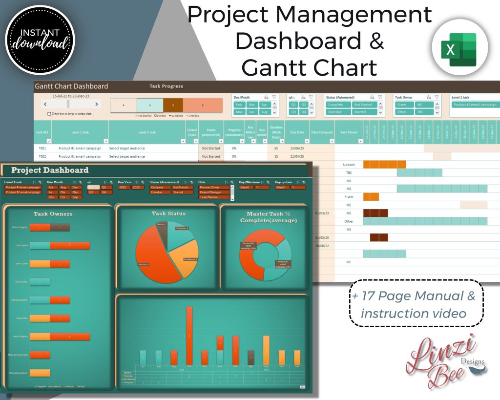 Project Planning Dashboard Excel – Briscoe Consultants Limited